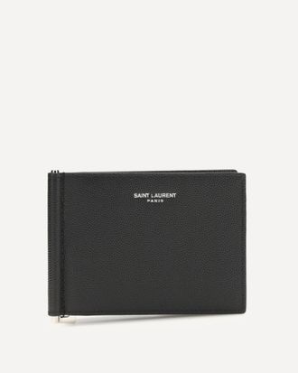 Saint Laurent Leather Wallet Male UNI