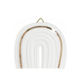 R&auml;der Mini Wandteller Regenbogen aus Porzellan - Gl&uuml;cksbringer & Geschenk