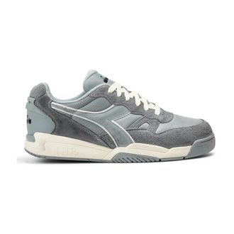 Diadora Graue Canvas High Top Sneakers - - Shoes - Herren - Grau - 39 EU