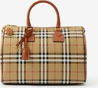 Burberry Mittelgro&szlig;e Bowlingtasche in Check