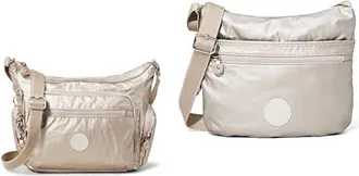 Kipling Gabbie S, Crossbody Femme, Argenté (Metallic Glow), Taille Unique Arto Femme Sacs bandoulière Argenté (Metallic Glow) 29x26x4 Centimeters (B x H x T)