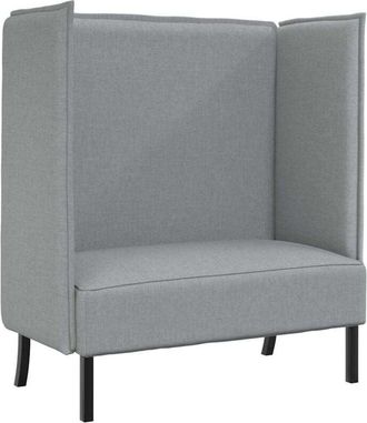 vidaXL Hoher R&uuml;cken Sofa Hellgrau 109 x 56 x 121 cm Stoff Vidaxl