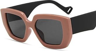 Generic Lunettes de soleil rétro à large monture pour décoration de fête en plein air pour homme et femme, E, 35 EU