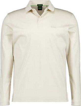 HUGO BOSS Herren Polo-Shirt gr&uuml;n Baumwoll-Jersey