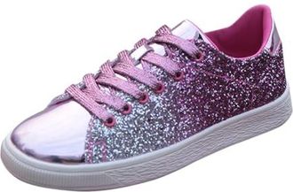 Generic Baskets &agrave; paillettes pour femme - Chaussures de sport plates - Respirantes - Chaussures de course &agrave; pied - Chaussures de jogging - Chaussures de march