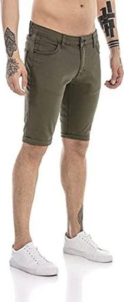 Red Bridge Jean Shorts pour Homme Denim Pantalons Courts Bermuda Vert W30