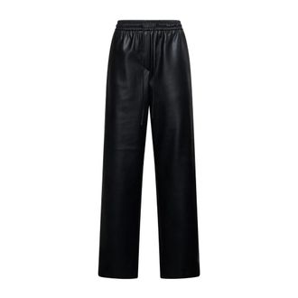 Silvian Heach Gerade Lederhose - - Trousers - Damen - Schwarzk - 2XS
