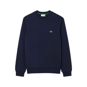 Lacoste Homme, Sweatshirts et sweats &agrave; capuche, Bleu, Taille: S SweaT-shirt en molleton coupe classique