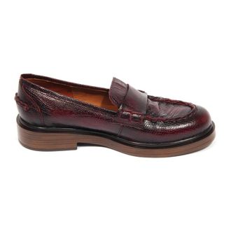 Pons Quintana Vintage-Effekt Loafer in Bordeaux - - Shoes - Damen - Rot - 36 EU