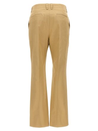 Saint Laurent Cotton Drill Trousers - Beige