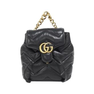 Gucci Pre-owned Quilting Leather Backpack - - Pre-owned - Damen - Schwarzk - ONE SIZE