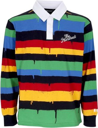 The Hundreds Homme, Tops, Multicolore, Taille: L Spray Drip Long Sleeve Rugby