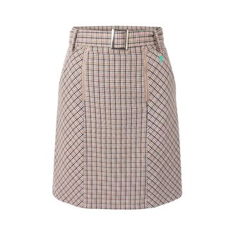 Trussardi Mini-jupe &agrave; carreaux - Femme - Jupes - Beige - Taille: 38 FR