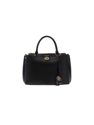 Guess Womens Satchel Bag Black Polyurethane - Satchel-Bags