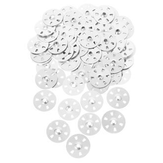 Valiclud 100 St&uuml;ck Galvanisierte Sechsl&ouml;chrige Flachunterlegscheiben aus Verzinktem Eisen Belastbare Befestigung f&uuml;r Gipskartonplatten Feuchtigkeitsbest&auml;ndig E