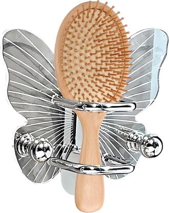 Generic Kammspeicherregal für Wand-Dekoratives Schmetterlingsdesign Haarorganisator, Mehrkompartimenthalter | Badezimmerlagerständer mit Abschnitten für Bürst