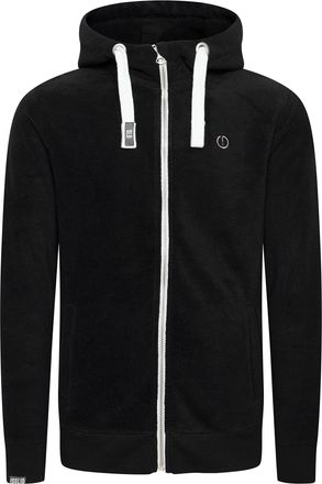 Solid SDLoki Herren Sweatjacke Fleecejacke Jacke mit Kapuze Kordelzug Rippbündchen Reißverschluss Eingrifftaschen Regular fit, Größe:M, Farbe:Black (9000)