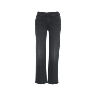 Mother The Mid Rise Rambler Zip Flood - - Jeans - Damen - Blau - W29