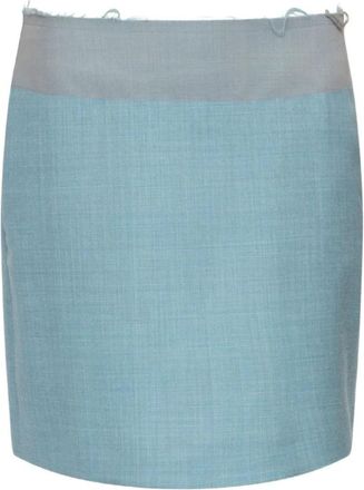 Maison Margiela Femme, Jupes, Bleu, Taille: 38 FR Short Skirts