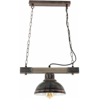 Licht-Erlebnisse Vintage Lampe h&auml;ngend hakon in Kupfer Antik Pendel E27