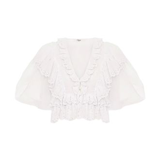Chlo&eacute; Damen, Blusen & Hemden, Wei&szlig;, MGr&ouml;&szlig;e