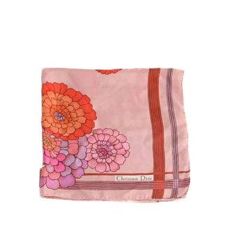 Dior Carr&eacute; Femme Pre-owned Foulard en Soie - Femme - Pre-owned - Rose - Taille: ONE Size