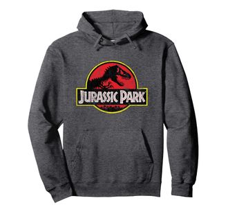 Jurassic Park Classic T-Rex Skeleton Logo Pullover Hoodie