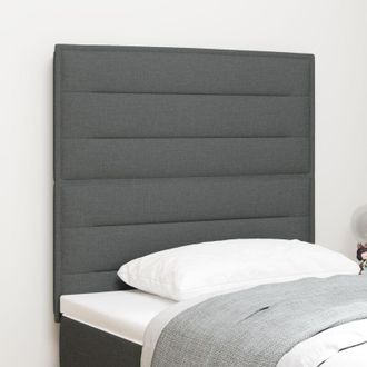 vidaXL Kopfteil Sonstiges mit Kopfteil Dunkelgrau 90 cm Stoff vidaXL
