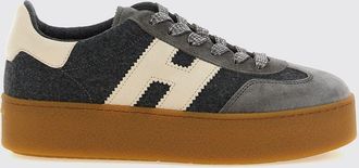 Hogan Cool Plateau-Sneakers aus Leder und technischem Gewebe mit H-Logo