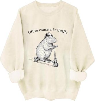 Generic Off To Cause A Kerfuffle Sweatshirt &agrave; capuche pour femme, Khika., M