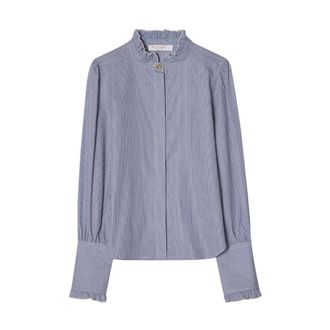 Busnel Femme, Blouses et Chemises, Bleu, Taille: 44 FR Maira Striped Blouse