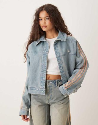 adidas Originals Premium Essentials - Jeansjacke-Marineblau