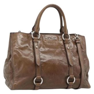 Miu Miu Pre-owned Hand Bag - - Pre-owned - Damen - Braun - ONE SIZE