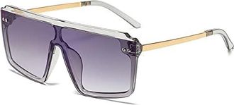 Generic Lunettes de soleil tendance à grande monture pour hommes et femmes (couleur : C, taille : 1) 2026, E, Taille unique