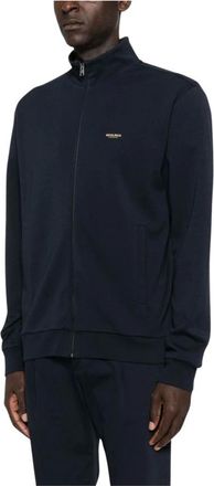 Woolrich Homme, Sweatshirts et sweats &agrave; capuche, Bleu, Taille: M Logo Interlock Track