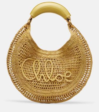 Chlo&eacute; Chlo&eacute; Schultertasche Summer Banana aus Raffiabast