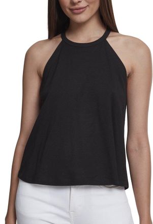 Urban Classics Damen Ladies Neckholder Tanktop Top, per Pack Schwarz (Black 00007), One Size (Herstellergröße: 5XL)