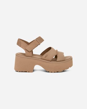 UGG New Heights mit Knöchelriemen für Damen in Brown, Größe Wildleder