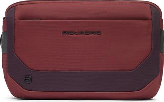 Piquadro unisex, Sacs, Brun, Taille: ONE Size Sac Banane en Tissu et Cuir