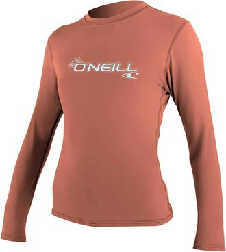 O'Neill Damen Shirt WMS Basic Skins Long Sleeve Sun Shirt - Light Grapefruit, XS