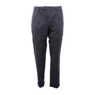 BRIGLIA 1949 Nadelstreifen Hose Slim Fit Made in Italy - - Trousers - Herren - Blau - 2XL