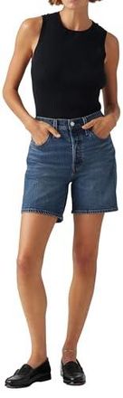 Levi's 501 Mid Thigh Short, Broken Midnight No D, 28W Femme