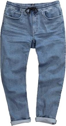 JP1880 Hommes Grandes Tailles L-8XL Jean à Enfiler Dirty Denim, Finition FLEXNAMIC, Coupe Modern Fit 5 Poches Jean Blanchi 5XL 820657907-5XL
