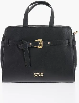 Versace JEANS COUTURE Faux Leather Handbag with Golden Buckle size Unica