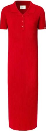 Pepe Jeans London Damen Patricia Kleid, Rot (Rot), M