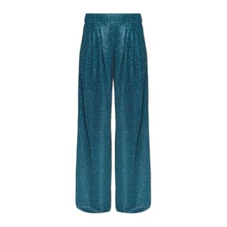 Os&eacute;ree Lumiere Tailored Long Pants - Femme - Pantalons - Bleu - Taille: 40 FR