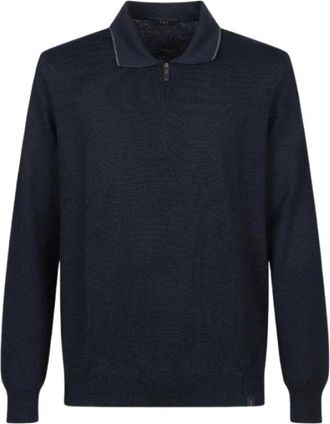 Fay Polohemd aus Baumwolle - - Tops - Herren - Blau - L
