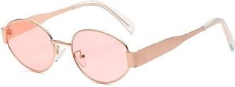 Generic Lunettes De Soleil Ovales For Hommes Et Femmes, Verres F&ecirc;te, Conduite, Vacances(Pink)
