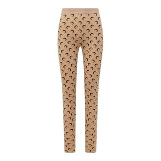 Marine Serre Leggings - - Trousers - Damen - Beige - M