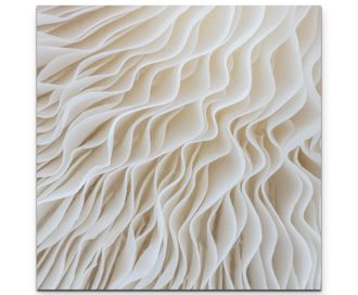 Paul Sinus Art Leinwandbilder | Bilder Leinwand 90x90cm Struktur eines Pilz